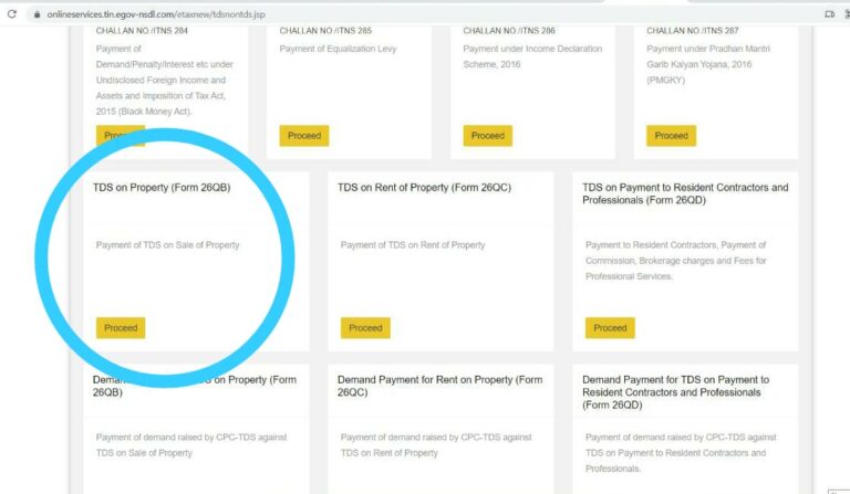Process of filing Form 26QB- TDS on sale of Property - WhyTax